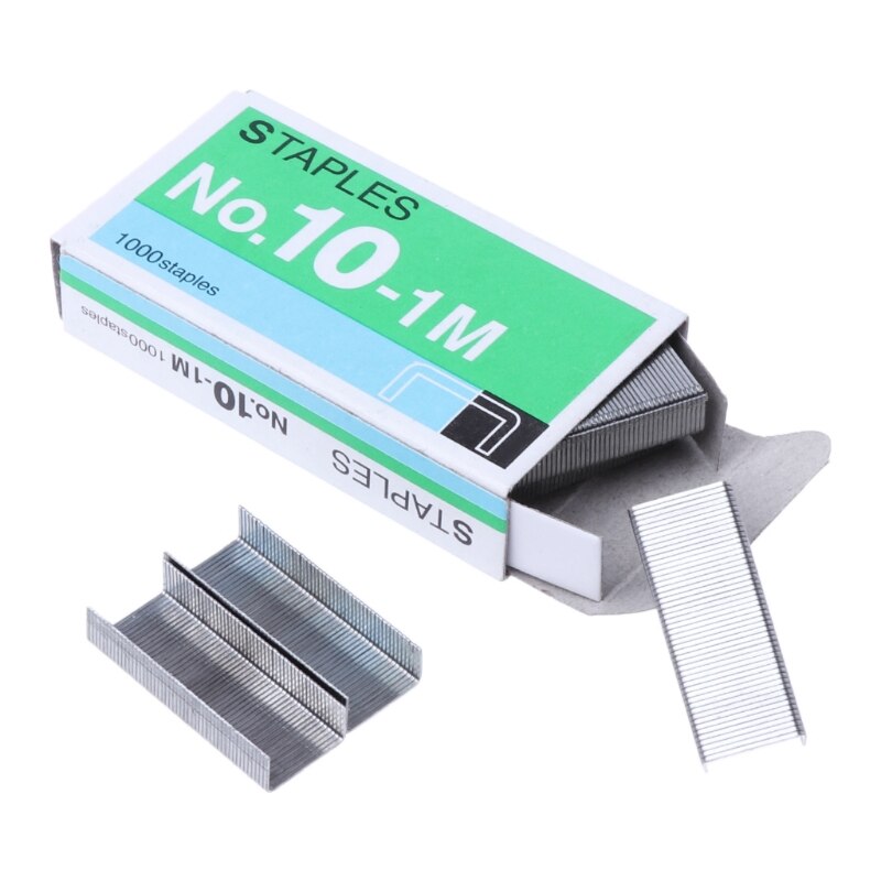 1000Pcs/Box Metal Staples No.10 Binding Office Sch... – Grandado