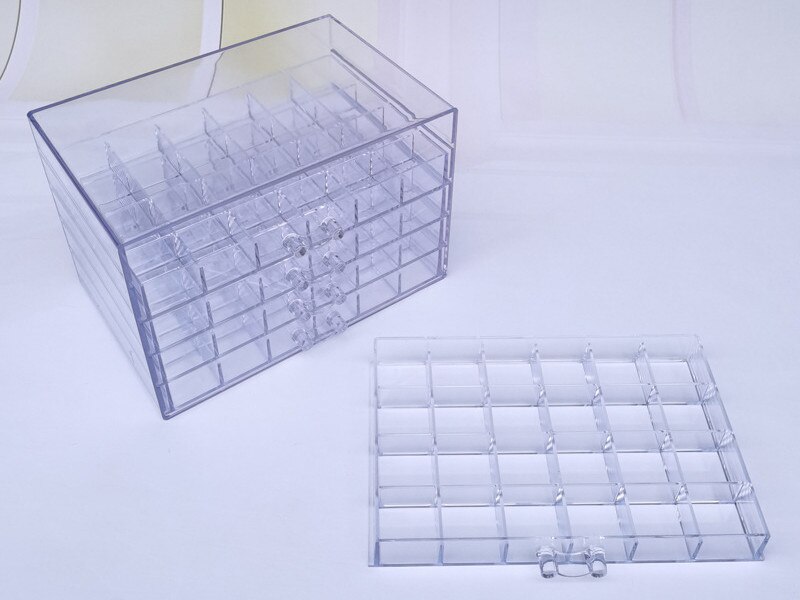 120 gitter plast kunst negle etui ringe smykker op... – Grandado