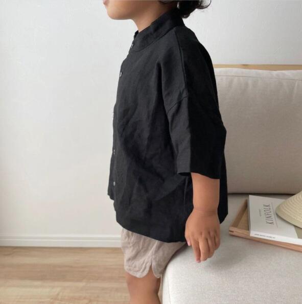 2313C Kinderen Shirt Korea Katoen En Linnen Blouse... – Grandado