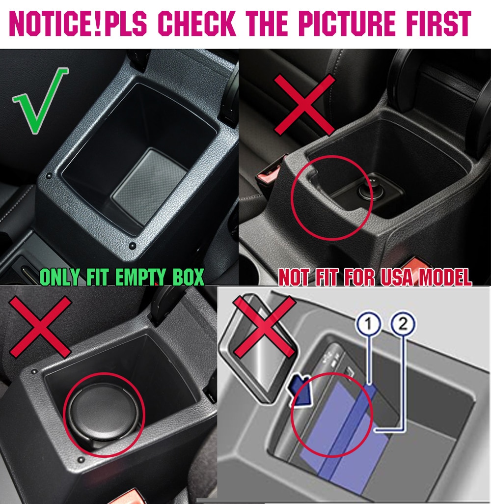 Fit For Volkswagen Vw Golf 7 Mk7 Armrest Arm Rest ... – Vicedeal