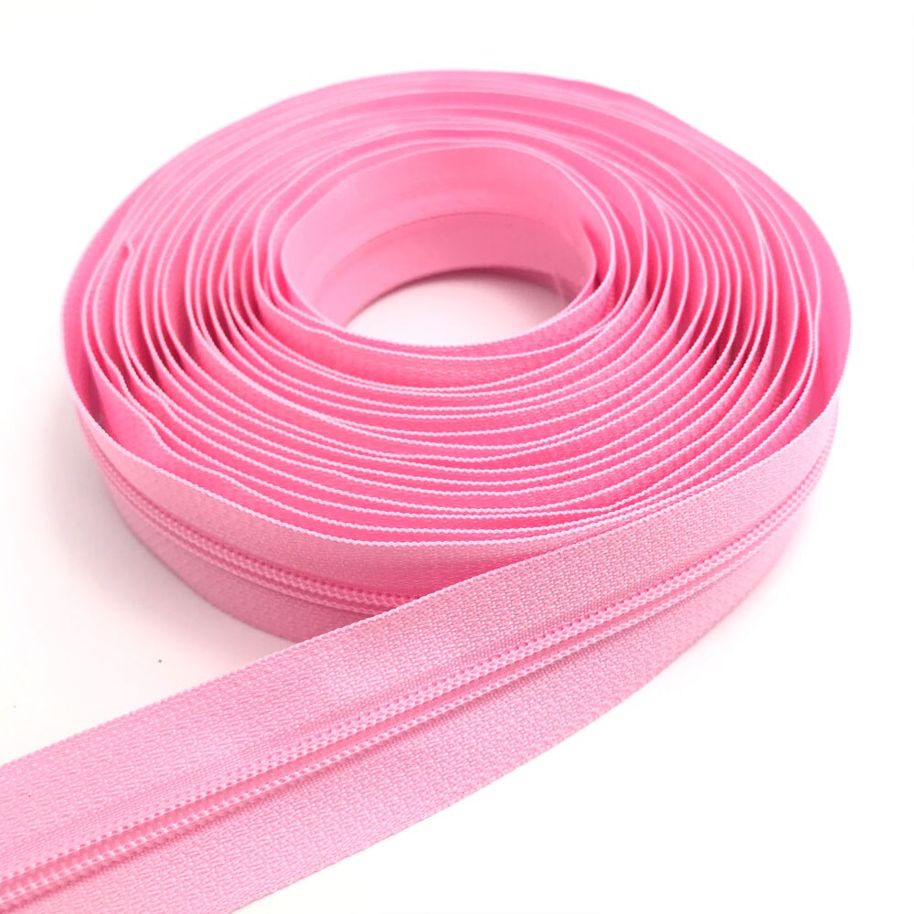 3# Zipper Pink Nylon Coil Zippers by Yard with Aut... – Vicedeal