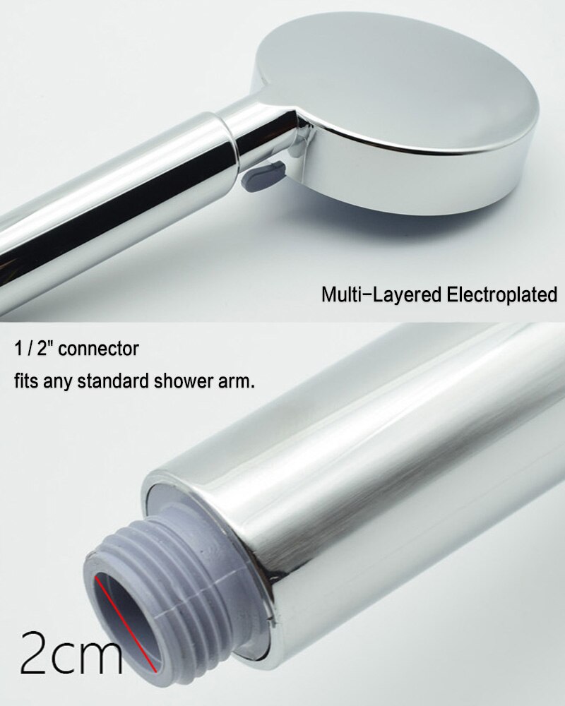 Vijf Functie Douchekop Met Chrome Silicagel Gaten ... – Vicedeal