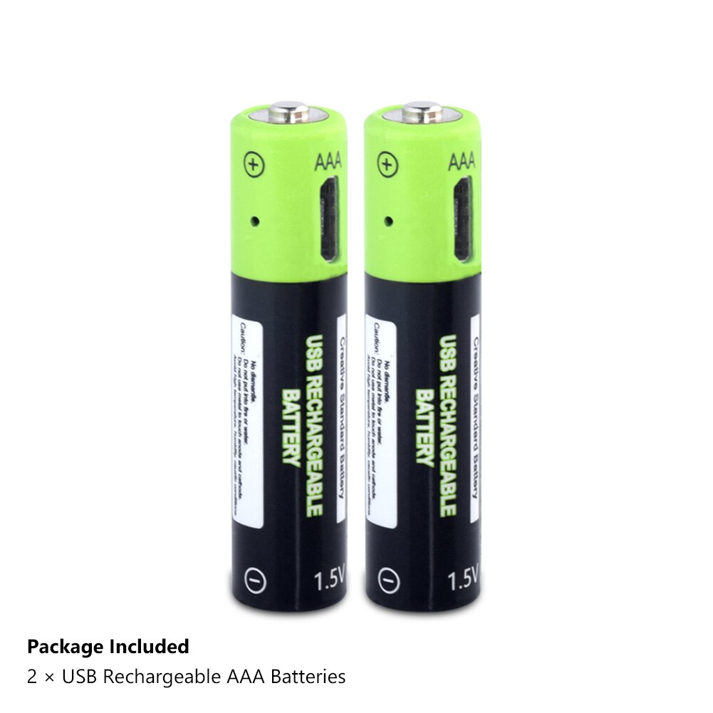 USB AAA Lithium Rechargeable 400mAh Batteries Cabl... – Grandado