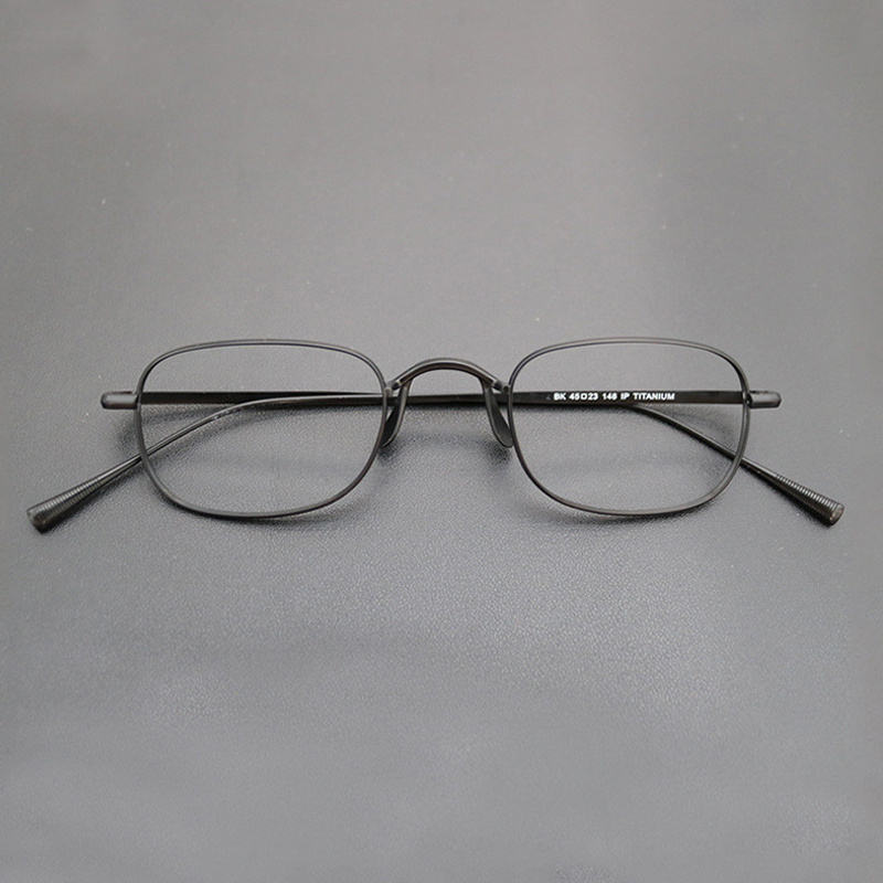 Vintage Pure Titanium Optical Eyeglasses Frame Men... – Grandado