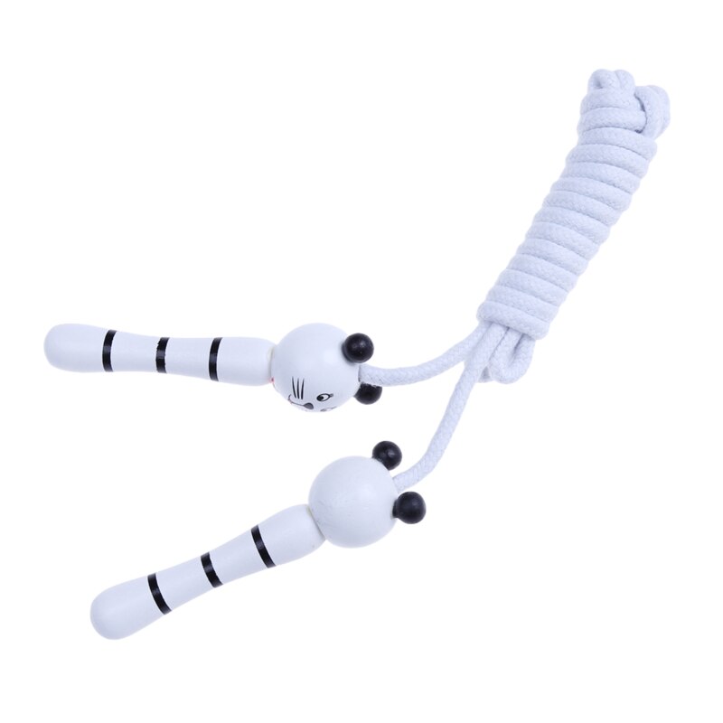 Children's Cartoon Animal Wooden Skipping Rope Kin... – Grandado