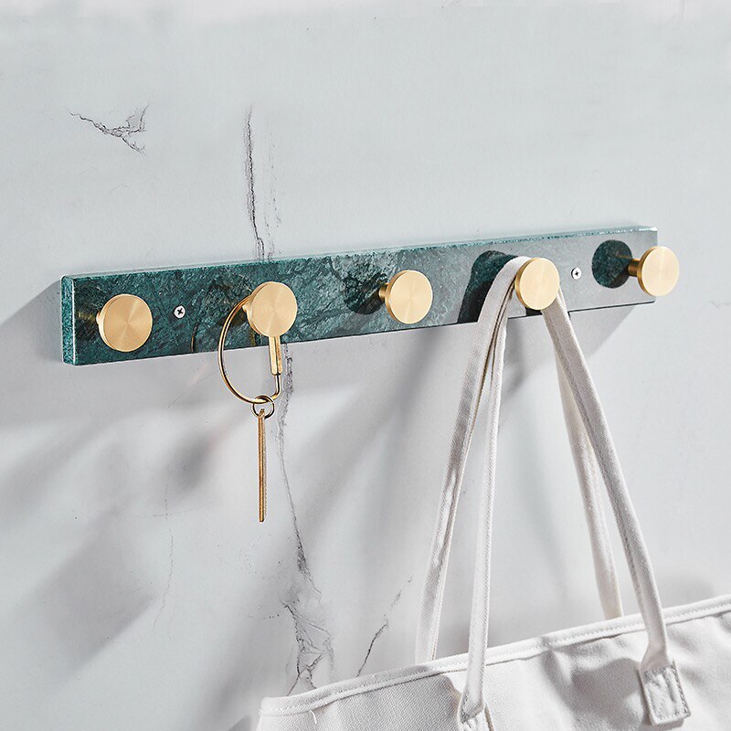 Light luxury marble clothes hook wall hanging wall... – Vicedeal
