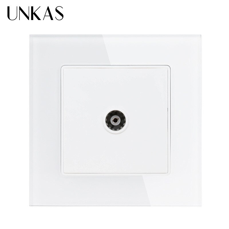 UNKAS Grey Luxury Crystal Glass Panel 1 Gang Femal... – Vicedeal