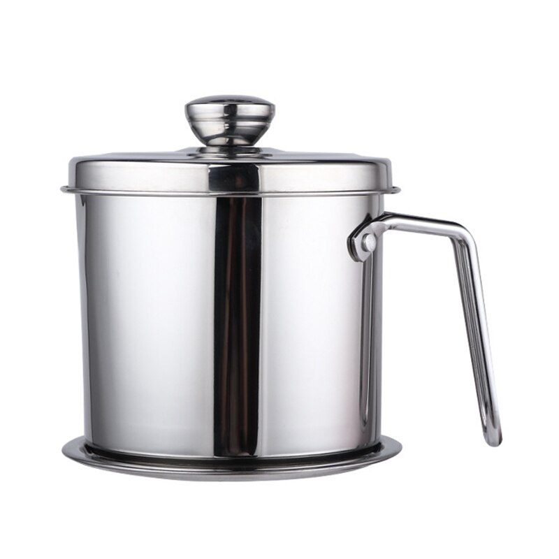1.3L 43oz Stainless Steel Oil Filter Pot Leakproof... – Vicedeal