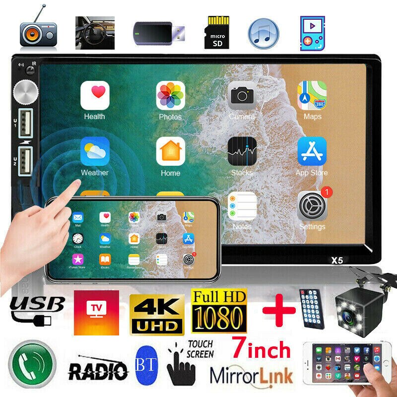 7 "Double 2 Din Head Unit Auto Stereo Radio Hd MP5... – Grandado