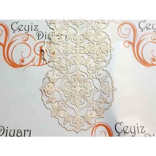 Land Of dowry Luxury Star Velvet Runner Beige – Vicedeal