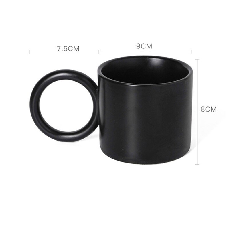 350ml Big Round Handgrip Ceramic Coffee Mug Milk T... – Grandado