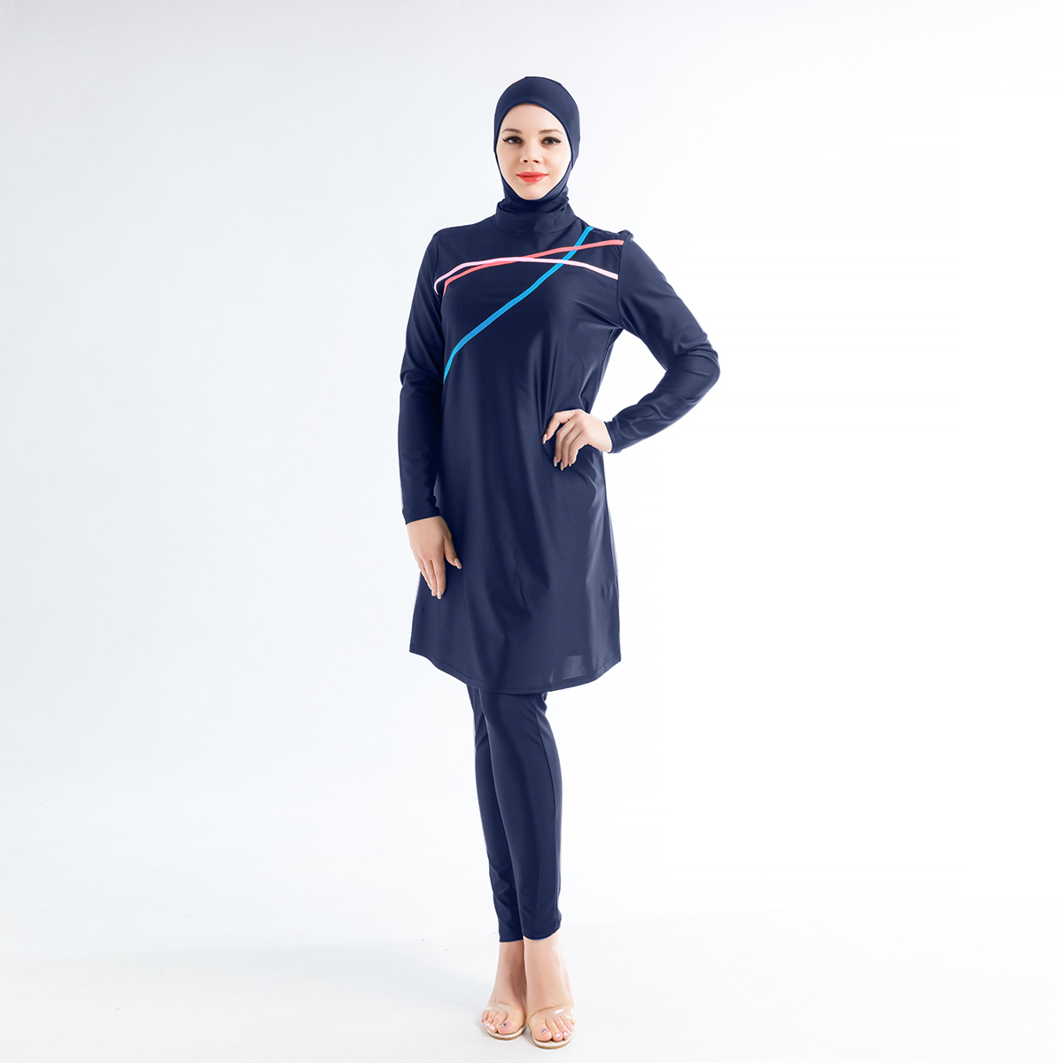 3PCS Muslim Modest Burkini Swimwear Hijab Swimsuit... – Vicedeal