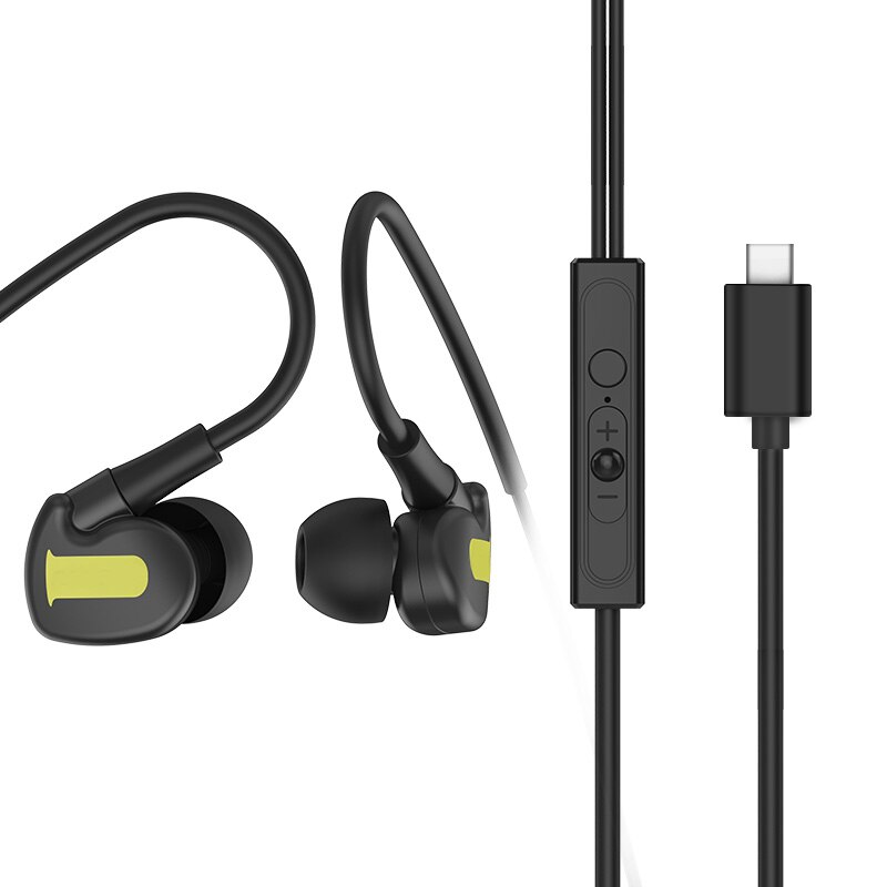 USB Type C Earphones With Mic Headphones Stereo He... – Grandado