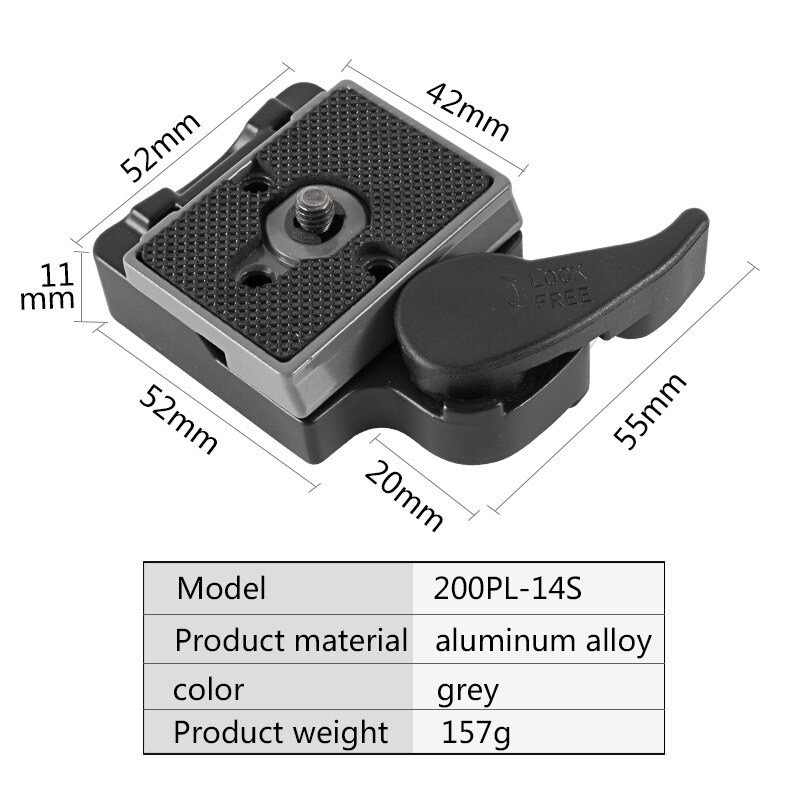 Manfrotto Quick Release Plaat 200PL-14 Quick Relea... – Vicedeal