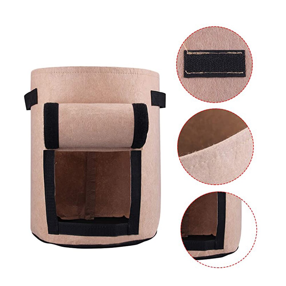 4 7 10 Gallon Garden Plant Grow Bags gardening bio... – Grandado