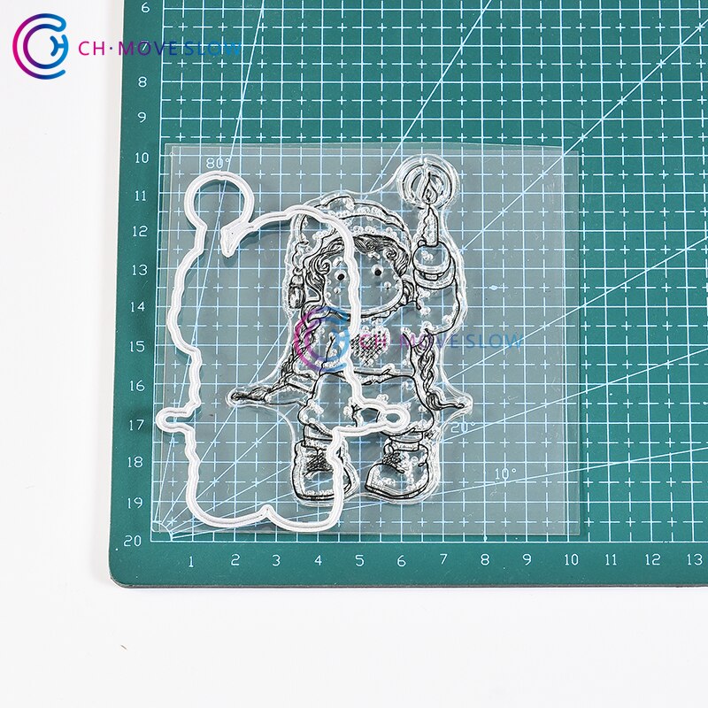 CH Clover Girl Metal Cutting Dies and stamps Card ... – Grandado