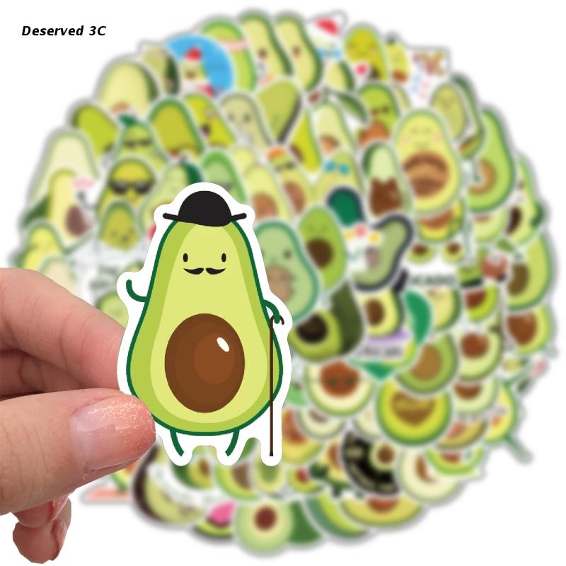 R9CB Avocado Stickers 100Pcs Waterproof Vinyl Deca... – Grandado