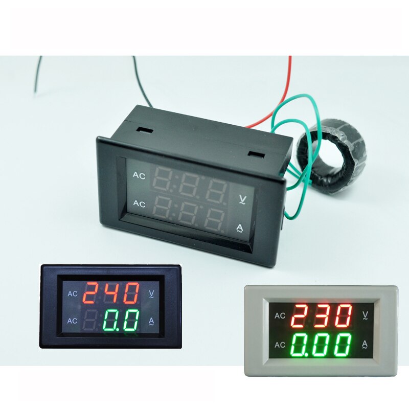 Dual Digital Voltmeter Ampèremeter AC220V 230 v 24... – Vicedeal