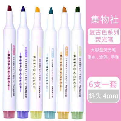 Morandi Color Large Capacity Highlighter Pen Set O... – Grandado