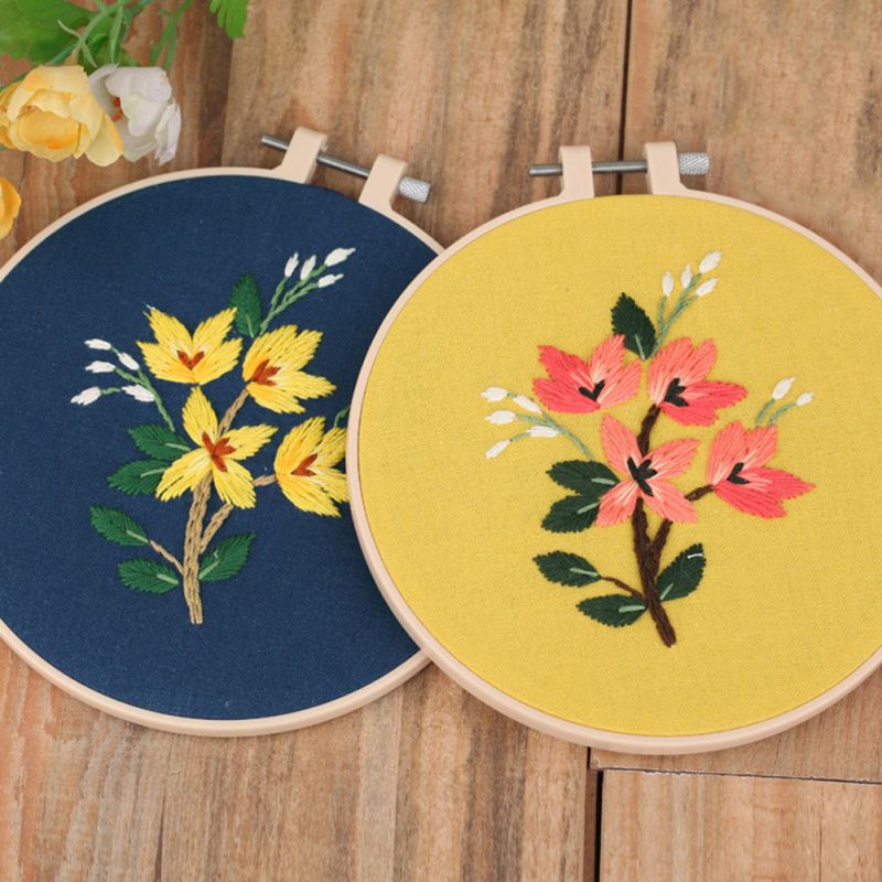 DIY Embroidery Starter Set With Embroidery Hoop Se... – Vicedeal