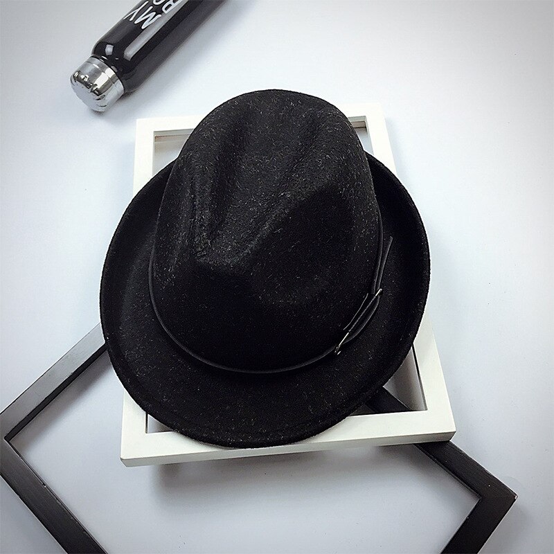 Fibonacci Fedoras Wool Felt Solid Color Jazz Small... – Grandado