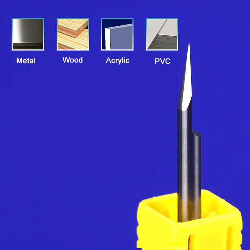 10 Pcs Carbide Staal Bits 3.175 M Cnc Router Grave... – Grandado