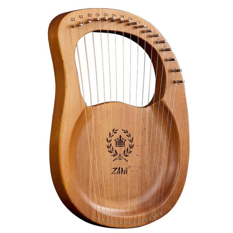 ZANi Lyre Harp,16 Metal Strings Harp Mahogany Crow... – Grandado