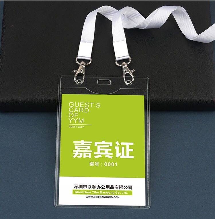 Plastic ID Badge Card Pocket Holder Clear PVC Pouc... – Grandado