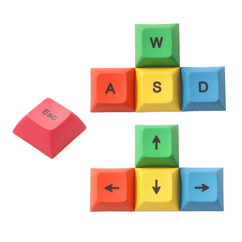 NPKC WASD Arroow ESC Keycaps DSA Supplementary PBT... – Grandado