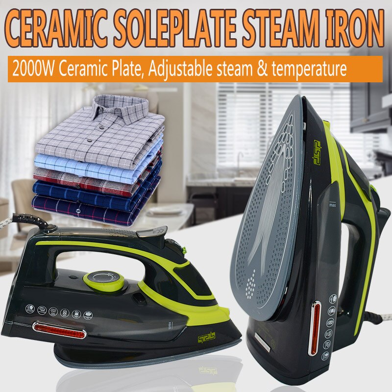 2000W 220V Electric Garment Iron Adjustable Steam ... – Grandado