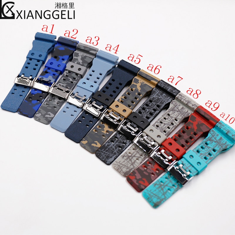 Mens Camouflage Resin Strap Watch Accessories with... – Grandado