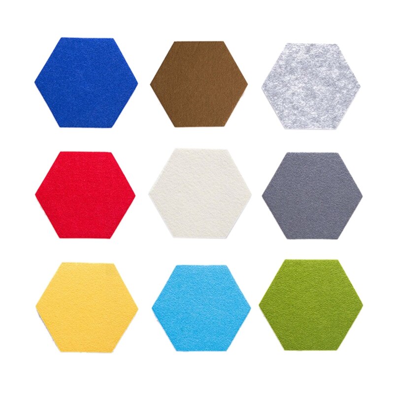 Hexagon Pad Kork Bord/Stift Gremium, 9-Pack Bunte ... – Grandado