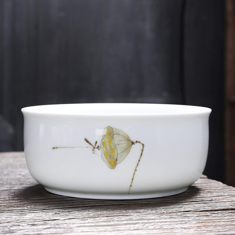 Hand Painted Lotus Pod Tea Washing Medium Water Wa... – Grandado