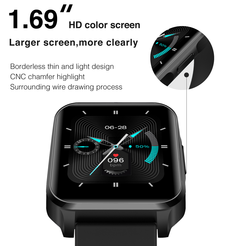 Original Lenovo S2 Pro Smartwatch 1.69'' H... – Grandado