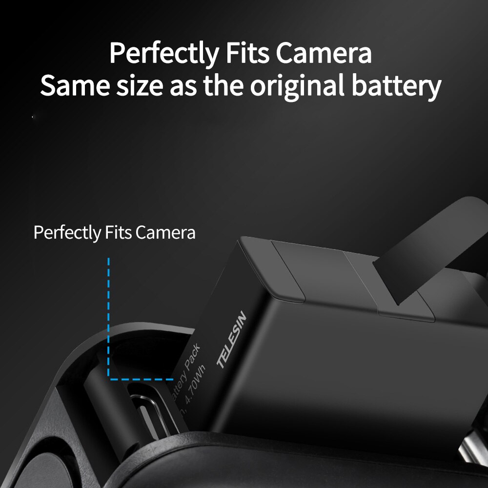 TELESIN Battery + Storage Box for GoPro Hero 8 7 6... – Grandado