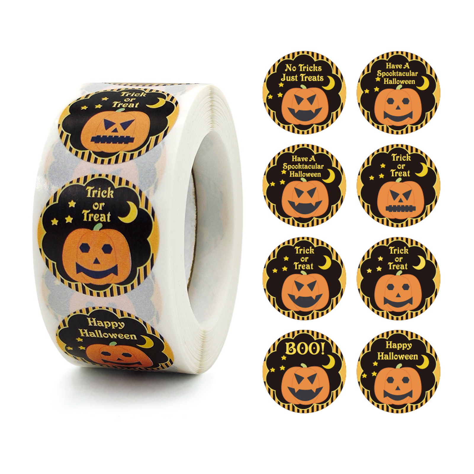 500pcs Halloween stickers Kids Cartoon Pumpkins St... – Grandado