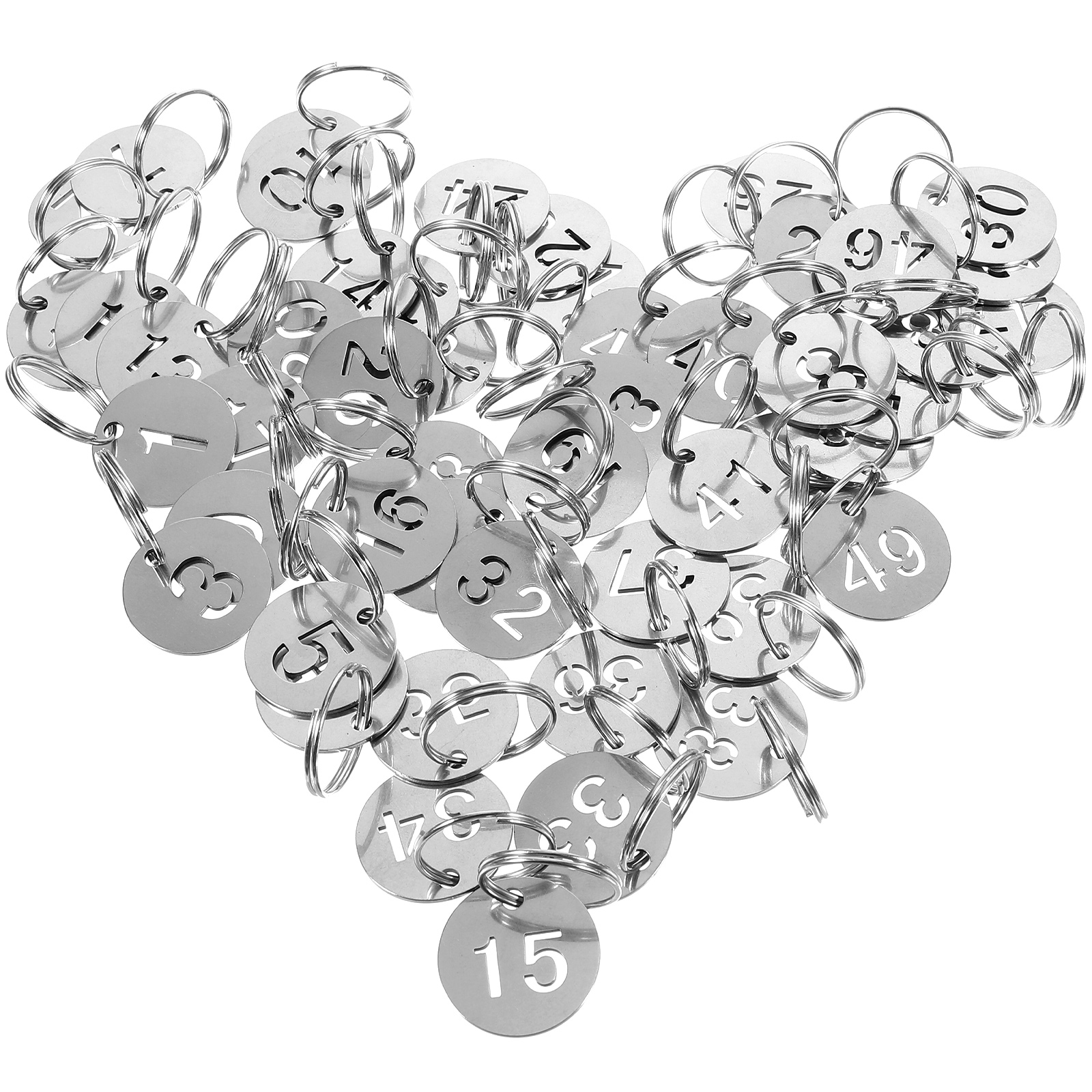 50pcs Numbered 1-50 Tags Key Labels Tags Key Class... – Grandado