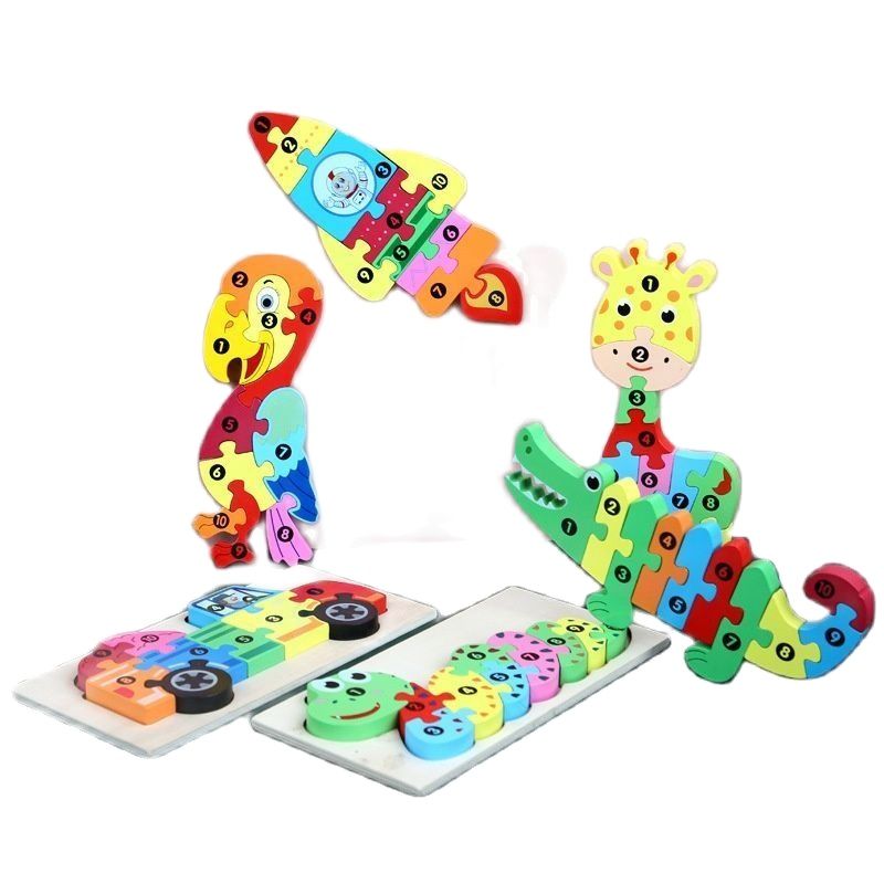 Kind Puzzle Bord 3D Holz Für Kleinkinder Puzzle Ta... – Grandado