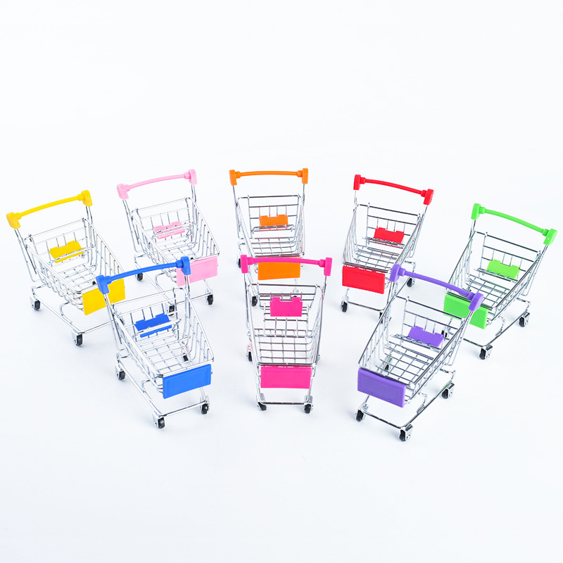 Mini Supermarket Shopping Cart Trolley Bird Parrot... – Grandado