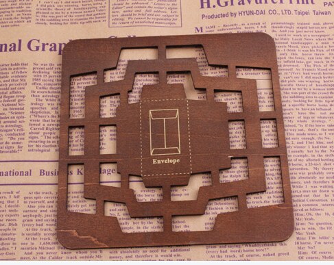 1PC Wooden Envelope Template, Different Sizes Manu... – Vicedeal