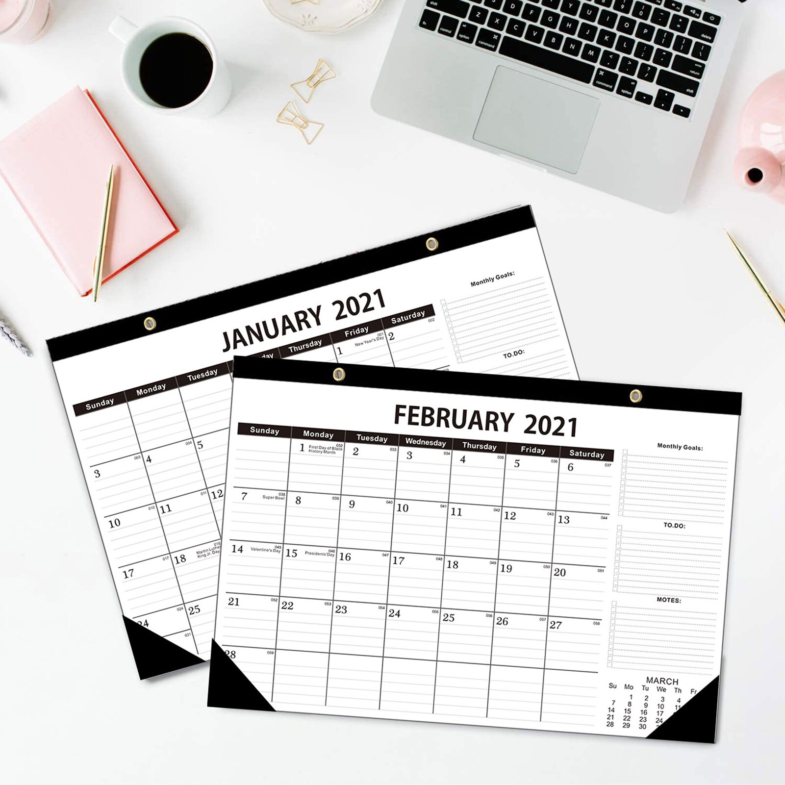 -2022 Calendar Monthly Desk/Wall Calendar Planner ... – Grandado