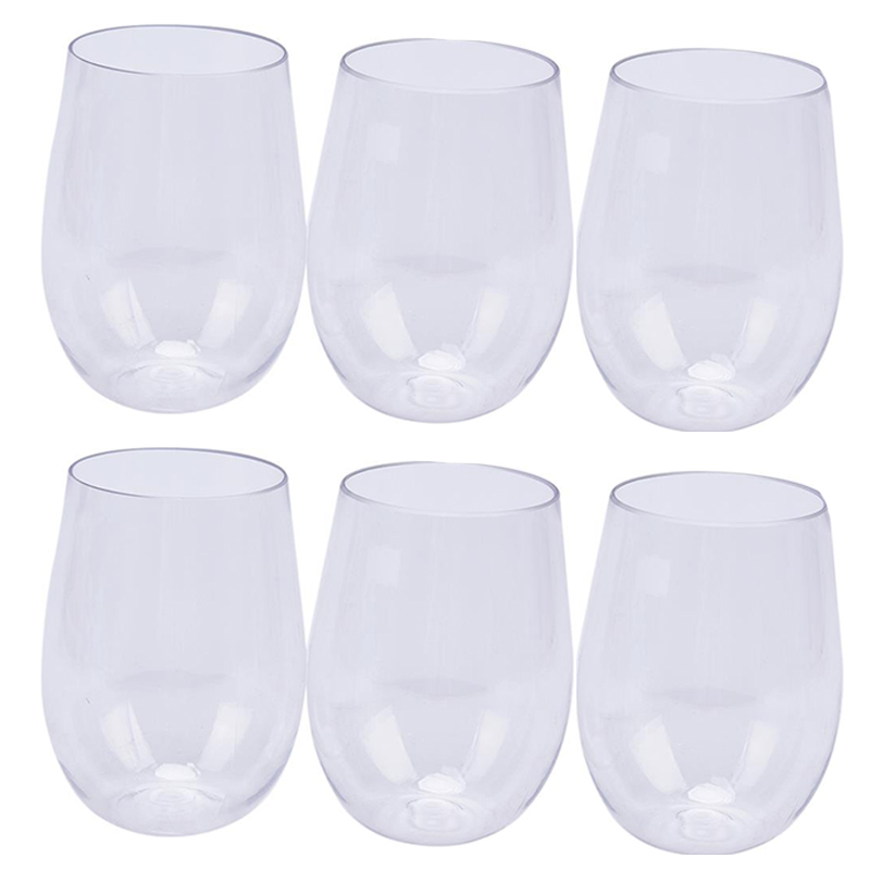4Pcs 165ml Plastic Unbreakable Wine Cup Clear Shat... – Vicedeal