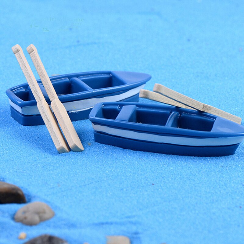 Cute Mini Boat Model Toys For Children Blue Ship P... – Grandado