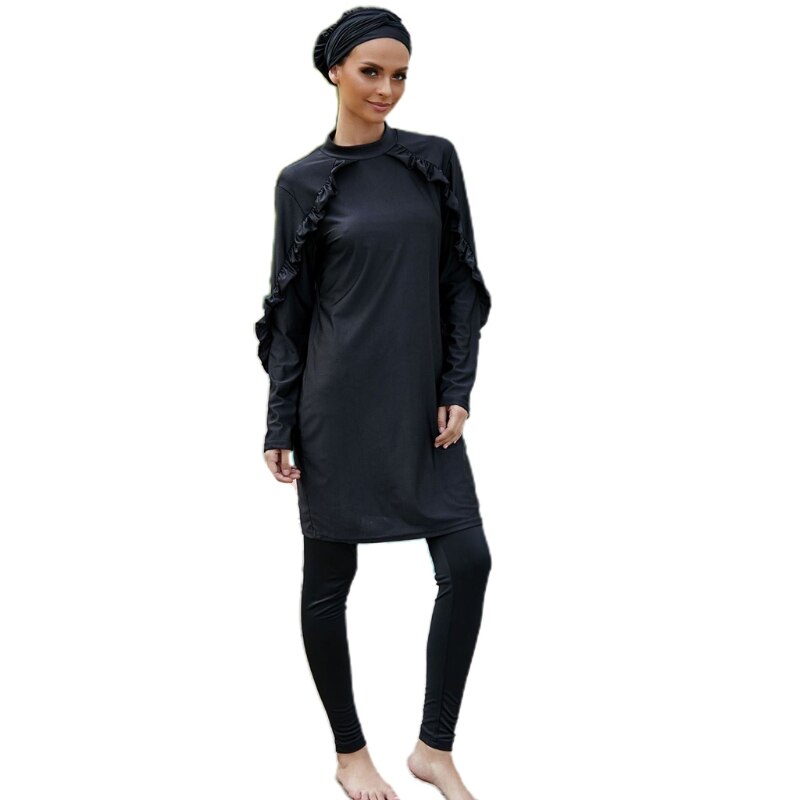 87HF Moslim Vrouwen Badmode Set Lange Mouw Burkini... – Vicedeal
