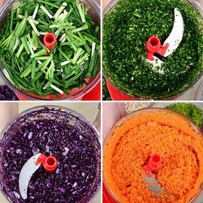 Kitchen Manual Food Processor Mixer Egg Blender Meat Grinder Vegetable ...