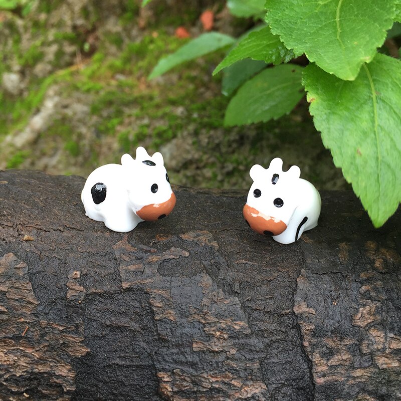 2 Stuks Delicate Melk Koe Pop Beeldje Fee Tuin Min... – Vicedeal