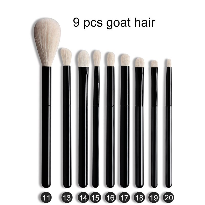 OVW 9pcs White Goat Hair Makeup Eye Shadow Blendin... – Grandado