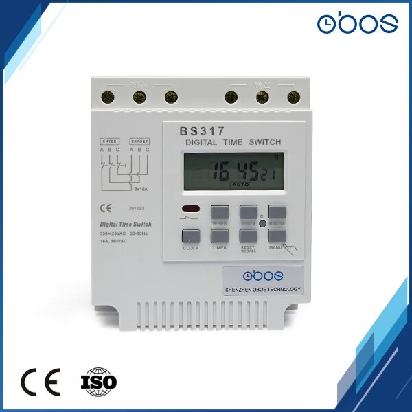 OBOS brand 415VAC 25A three phase programmable tim... – Grandado