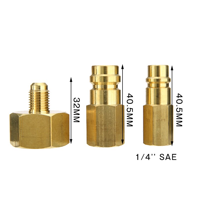 3Pcs Koelmiddel Fles Adapter Set Voor R134A 1/4 Sa... – Vicedeal
