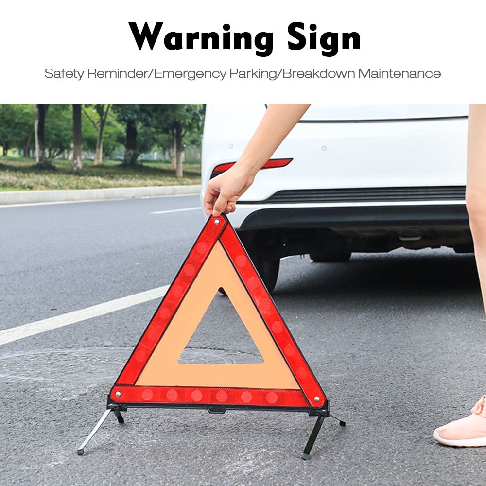 Car Emergency Breakdown Warning Triangle Red Refle... – Grandado